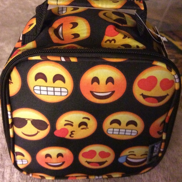 Accessories | Sold Out Black Emoji Lunch Box Insulated | Poshmark